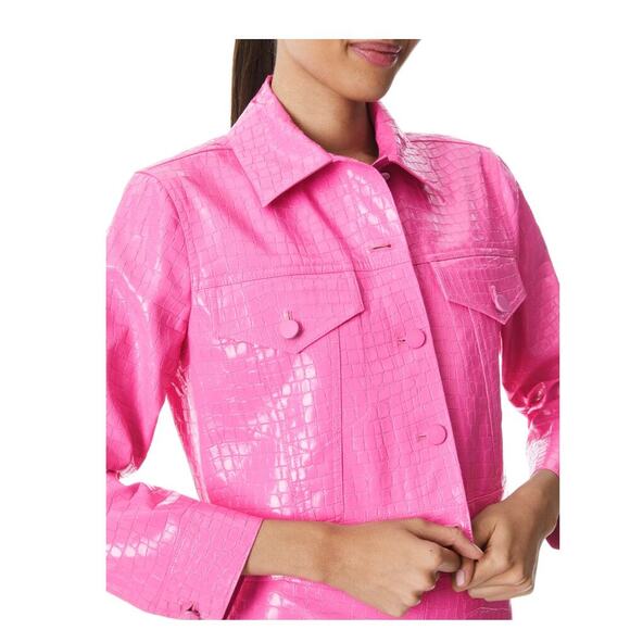 Alice + Olivia | Jackets & Coats | Alice Olivia Pink Chloe Vegan ...